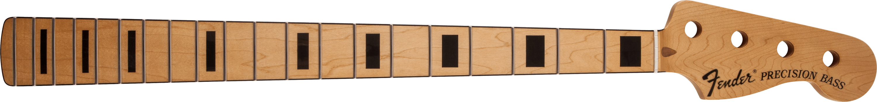 Precision Bass® Neck, 20 Medium Jumbo Frets, Block Inlay - Maple – Fender