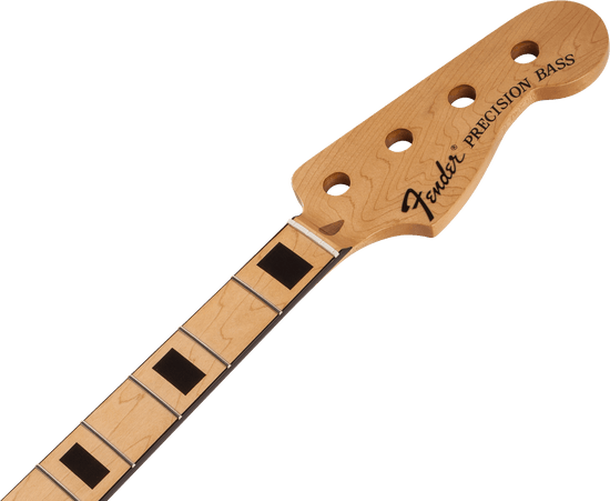 Precision Bass® Neck, 20 Medium Jumbo Frets, Block Inlay - Maple – Fender