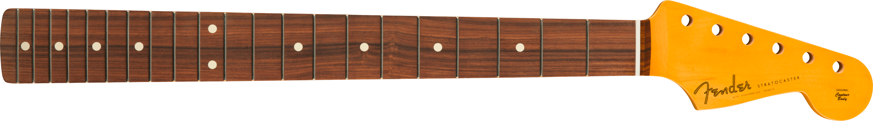 Classic 60's Stratocaster Neck Lacquer, 21 Vintage Frets, Pau Ferro, C ...
